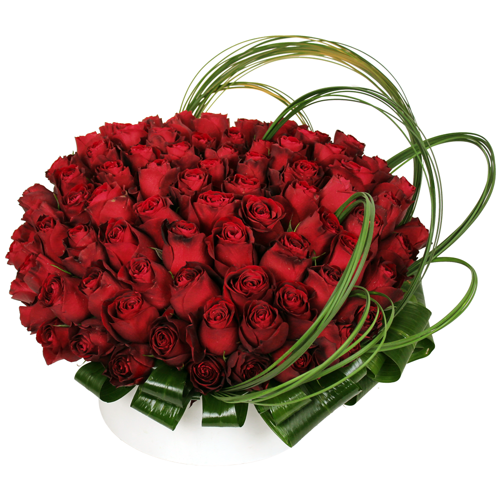 Red Roses and Aspidistra Leaves - Ready for Same Day Delivery – Amazing ...